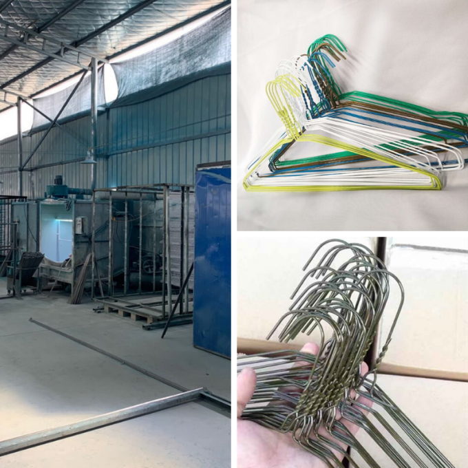 Powder Coated Dress Shirt Hangers , Laundry Factories Custom Clothes ...
