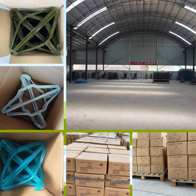 Powder Coated White Wire Hangers 16 Inch / 40.5cm Hanger Size Carbon ...