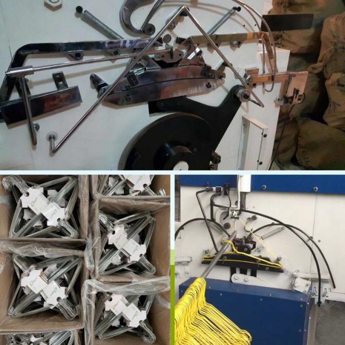 23 - 25 Pcs / Min Wire Coat Hanger Machine , Automated Cloth Hanger Machine